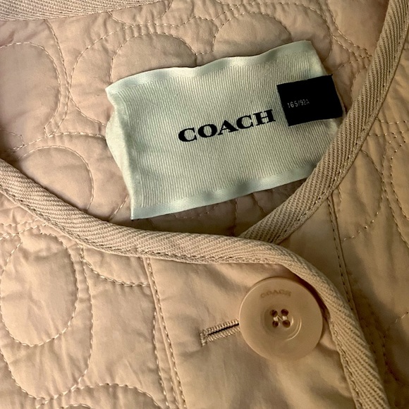 Coach | Jackets & Coats | Coach Signature Quilted Cotton Jacket Medium ...